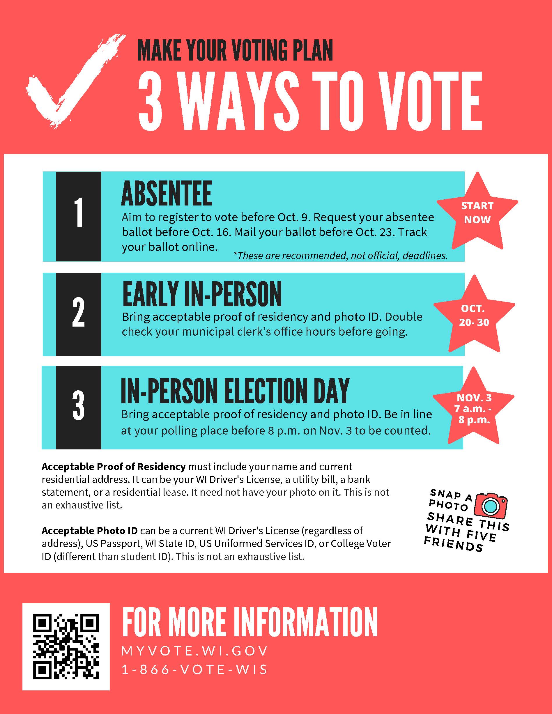 MAKE YOUR VOTING PLAN 3 WAYS TO VOTE Village Of Brooklyn