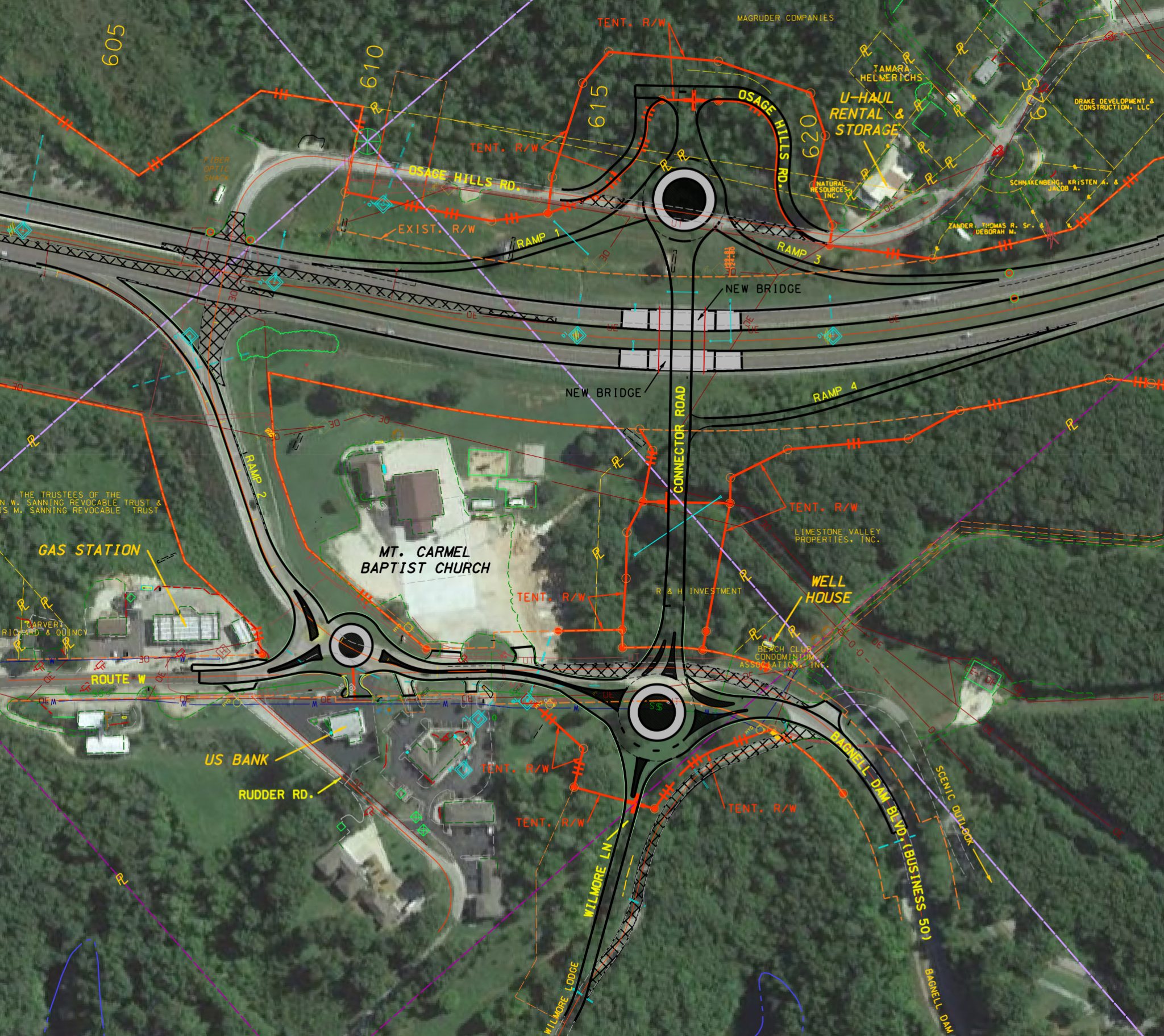New Highway 54 interchange map guides the way - City of Lake Ozark