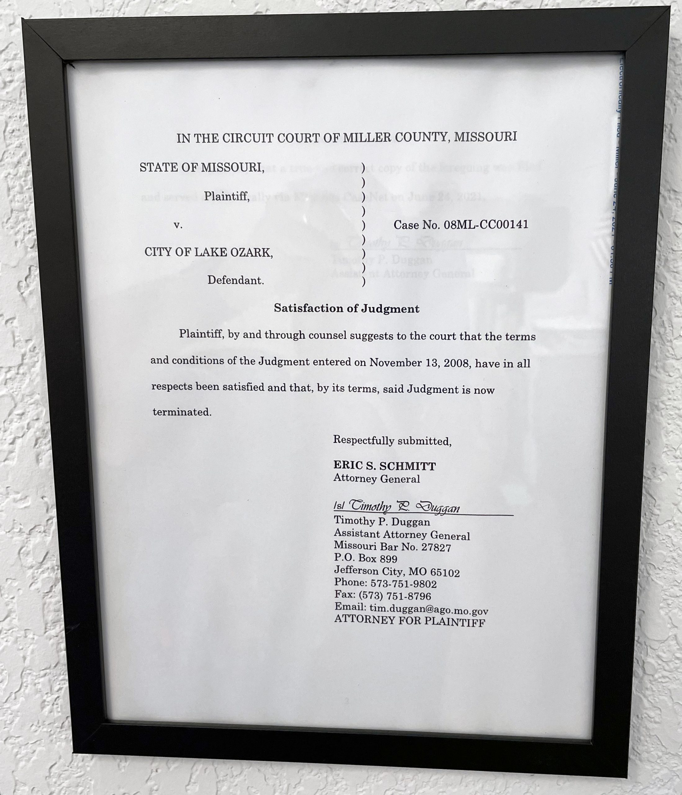 Court order ends sewer spill saga - City of Lake Ozark