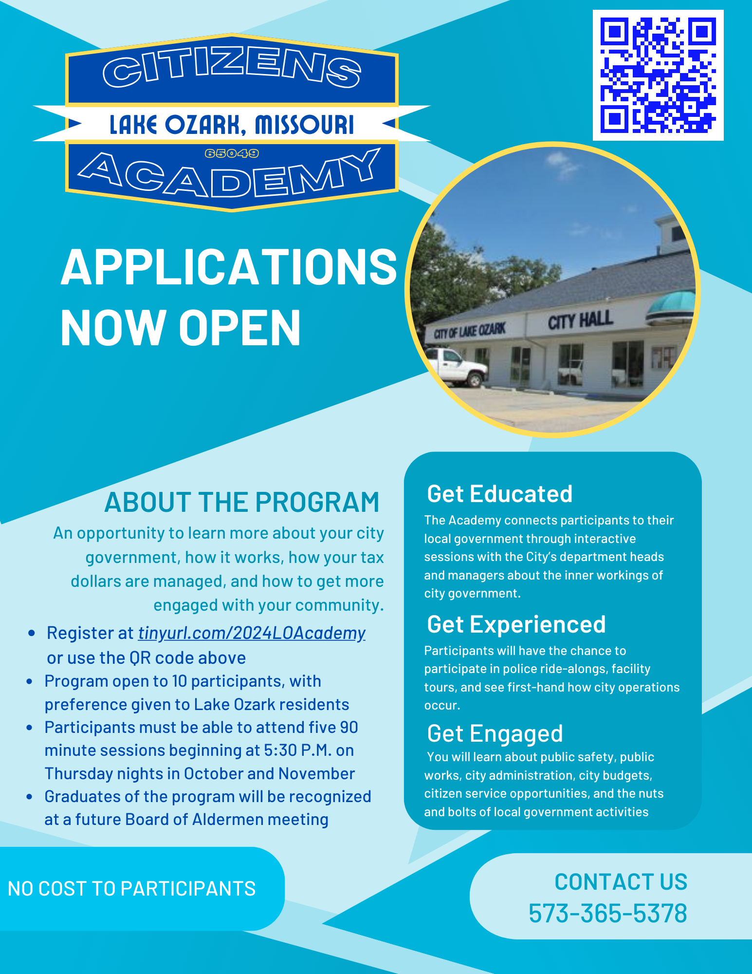 2024 Citizens Academy Accepting Applications - City of Lake Ozark
