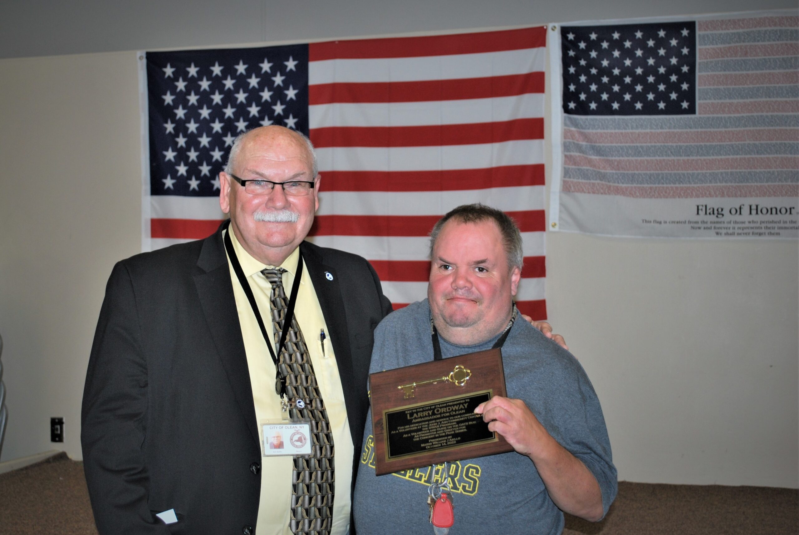 Mayor's Press Release - Mayor Honors City Volunteers - City of Olean