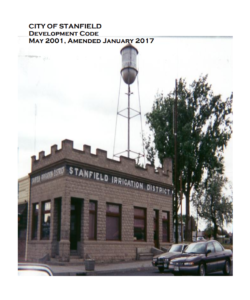 Comprehensive Plan / Development Code Updates 2022-2023 - City of Stanfield