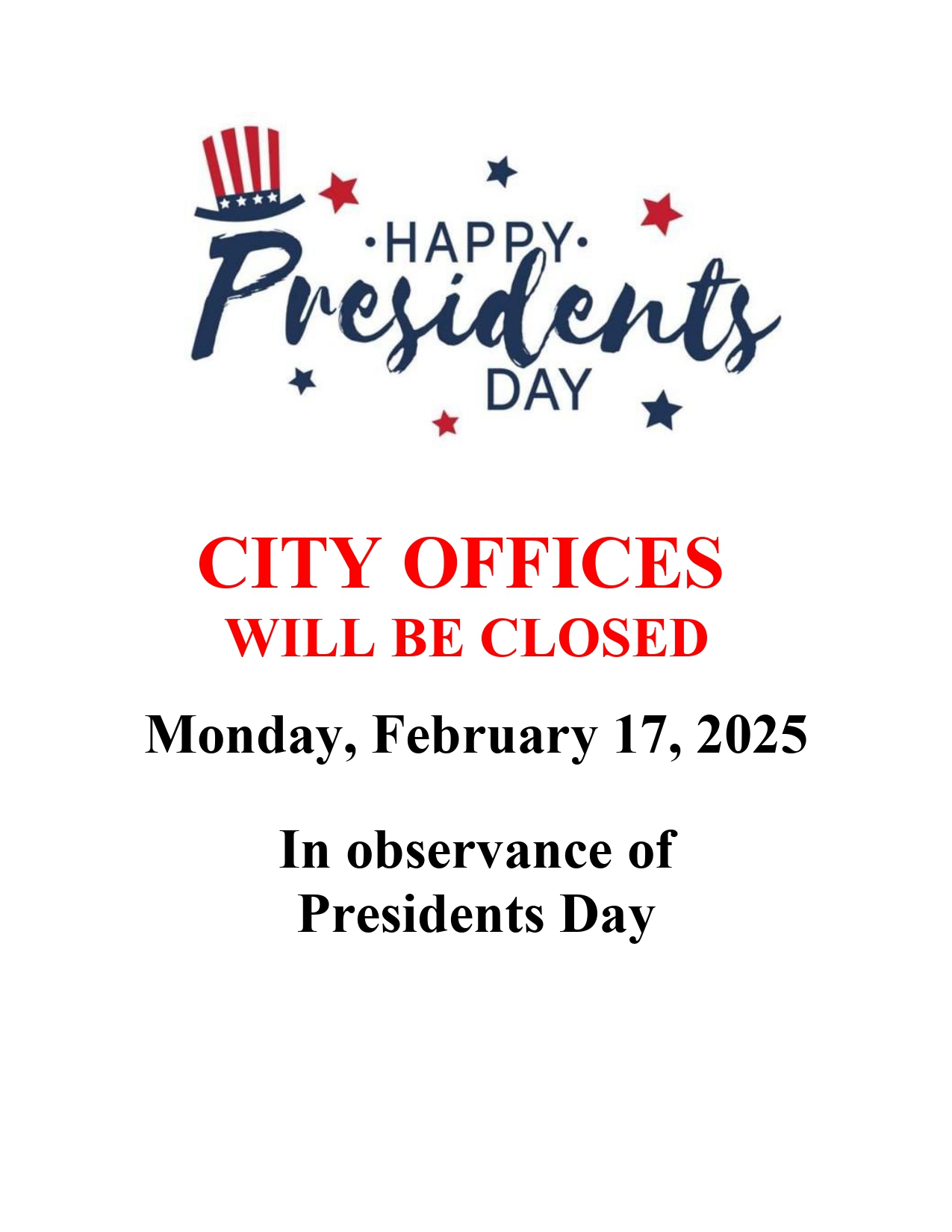 Presidents Day 2025 – City of Tombstone, Cochise County, Arizona