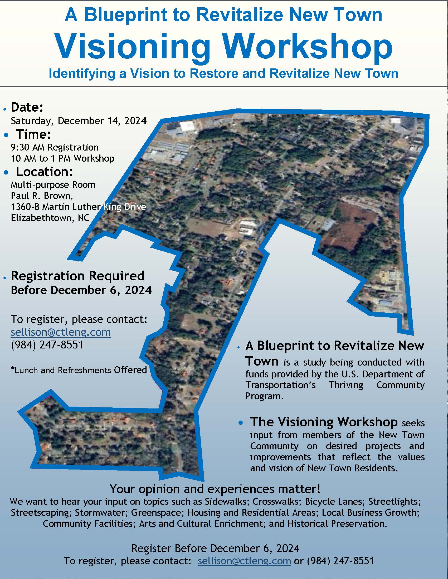 Visioning Meeting for Blueprint for New Town - Town of Elizabethtown