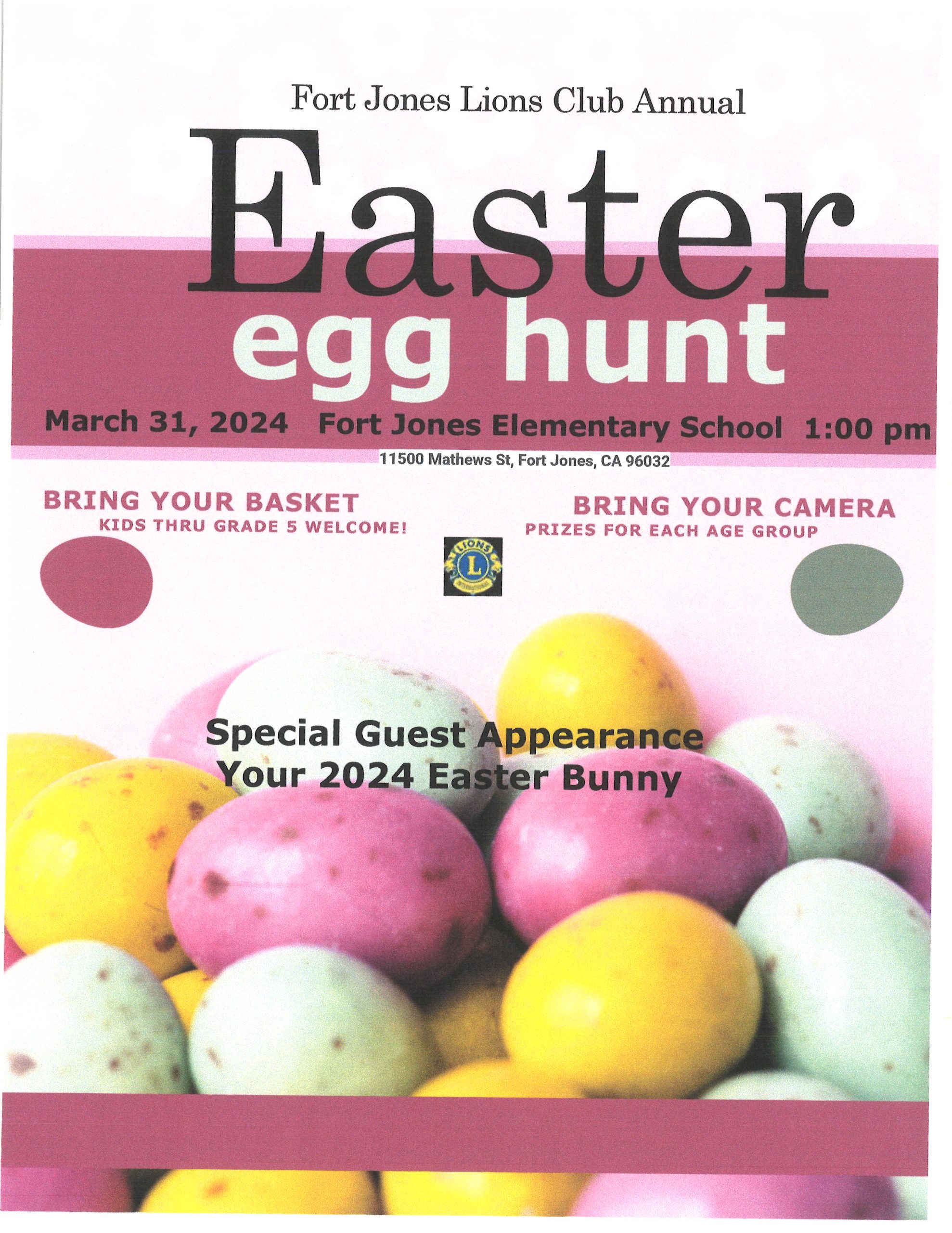 Easter Egg Hunt – Town of Fort Jones, Siskiyou County, CA