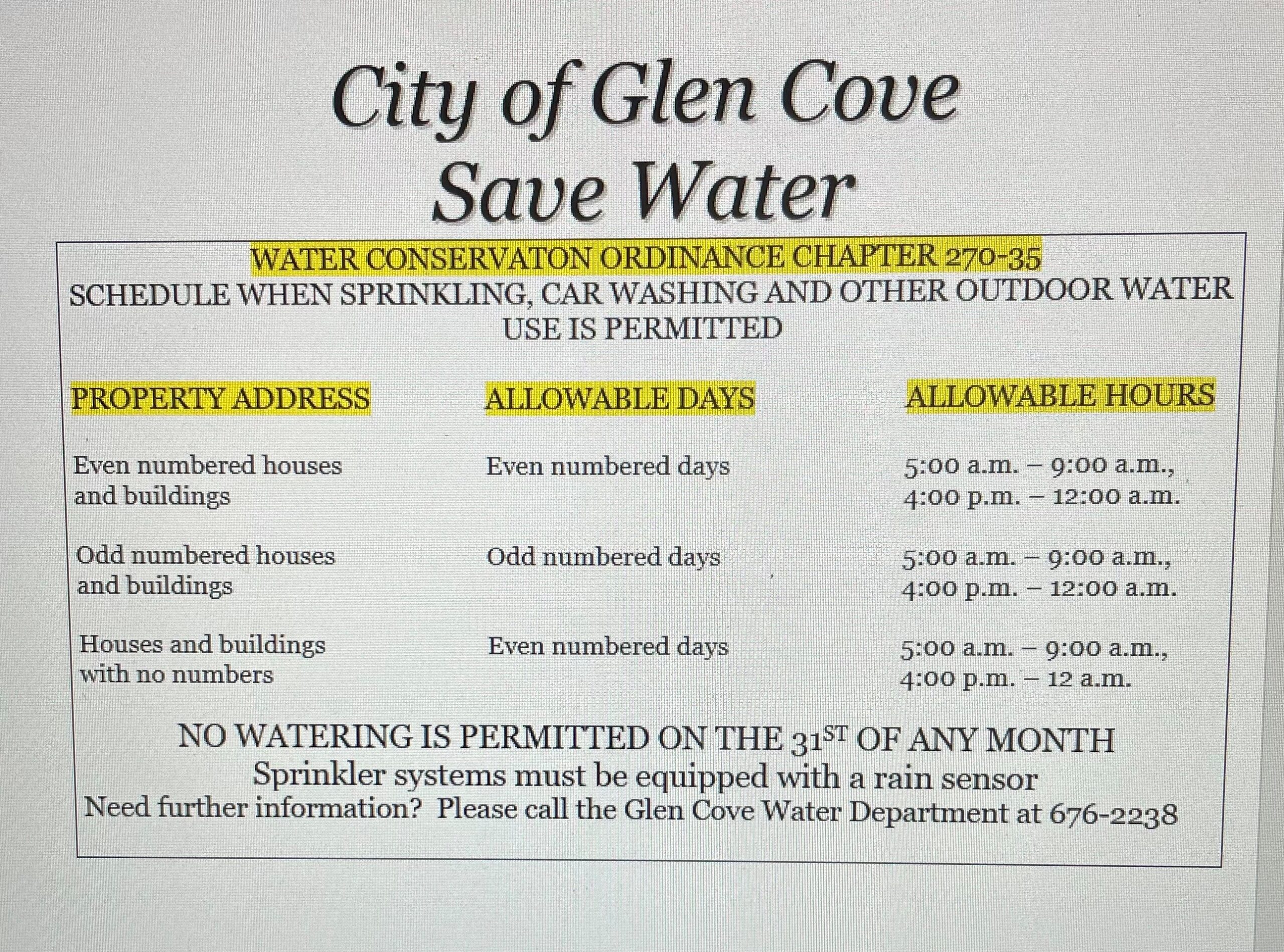 With the temperatures rising, so will the demand for water. Please ...