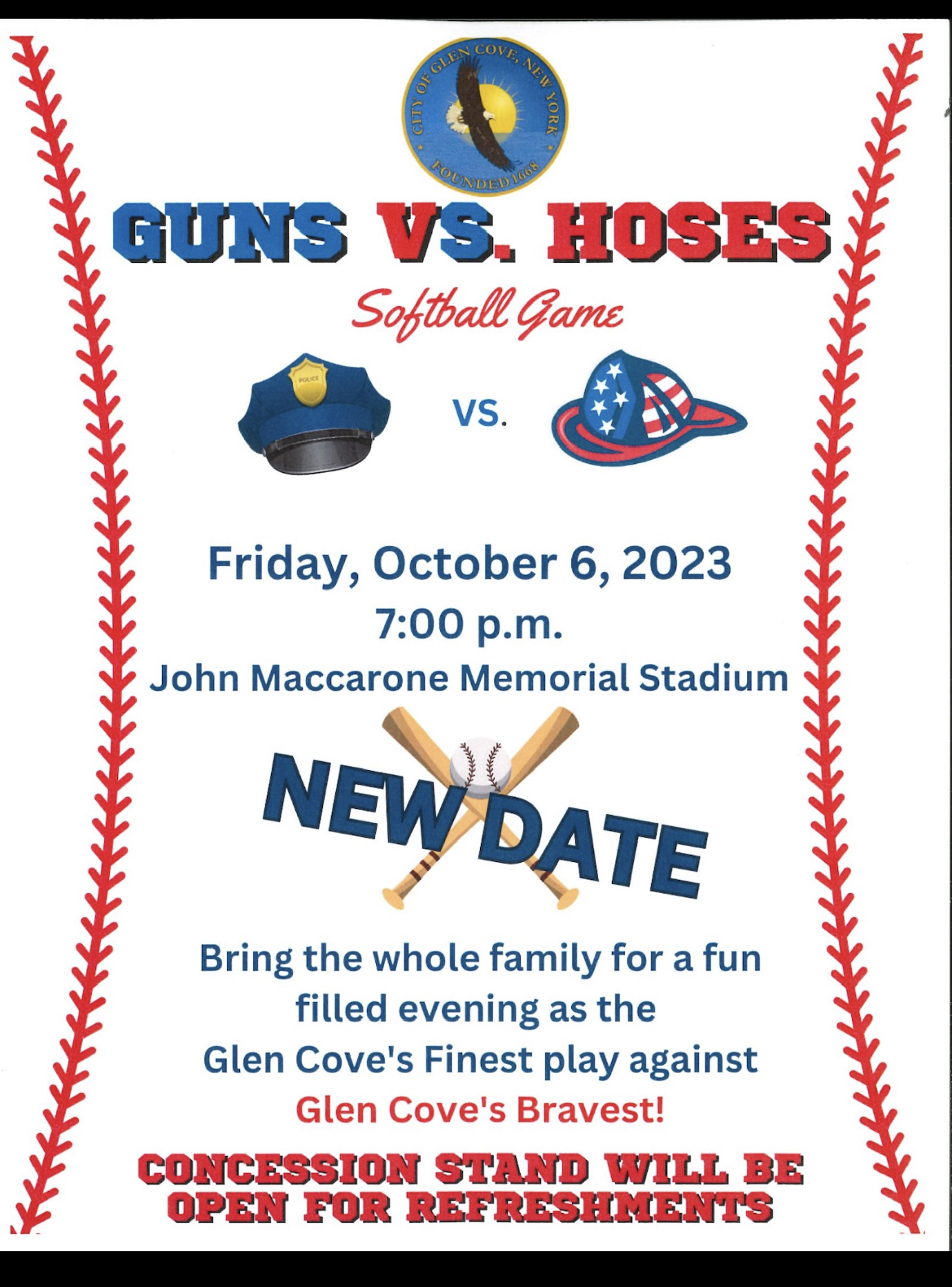 ALERT: Revised date for GUNS vs. HOSES softball game: Friday, October ...