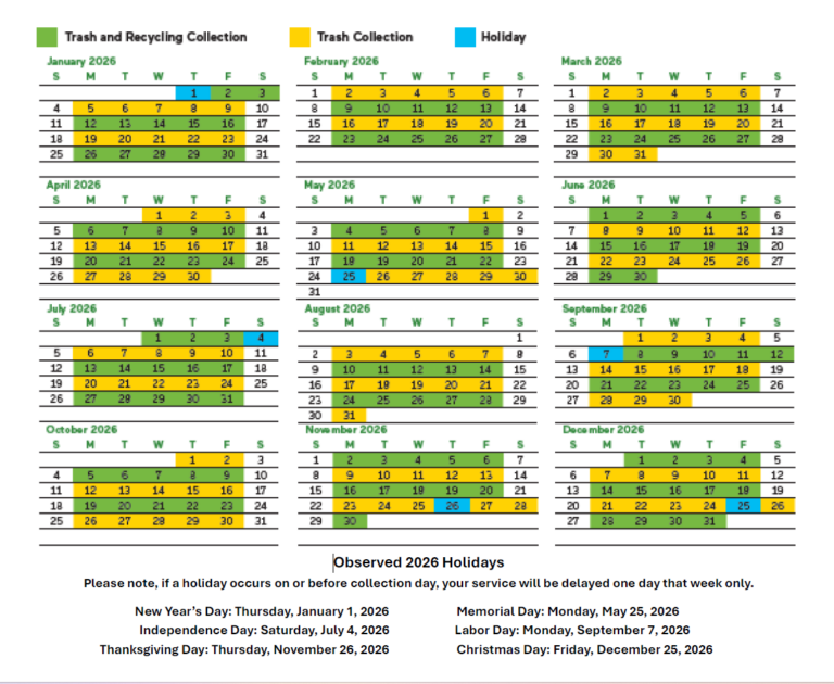 Town of Grand Rapids 2026 Waste Management Calendar – Town of Grand ...