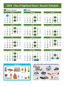 Waste Management Recycle 2024 – City of Highland Haven, Texas