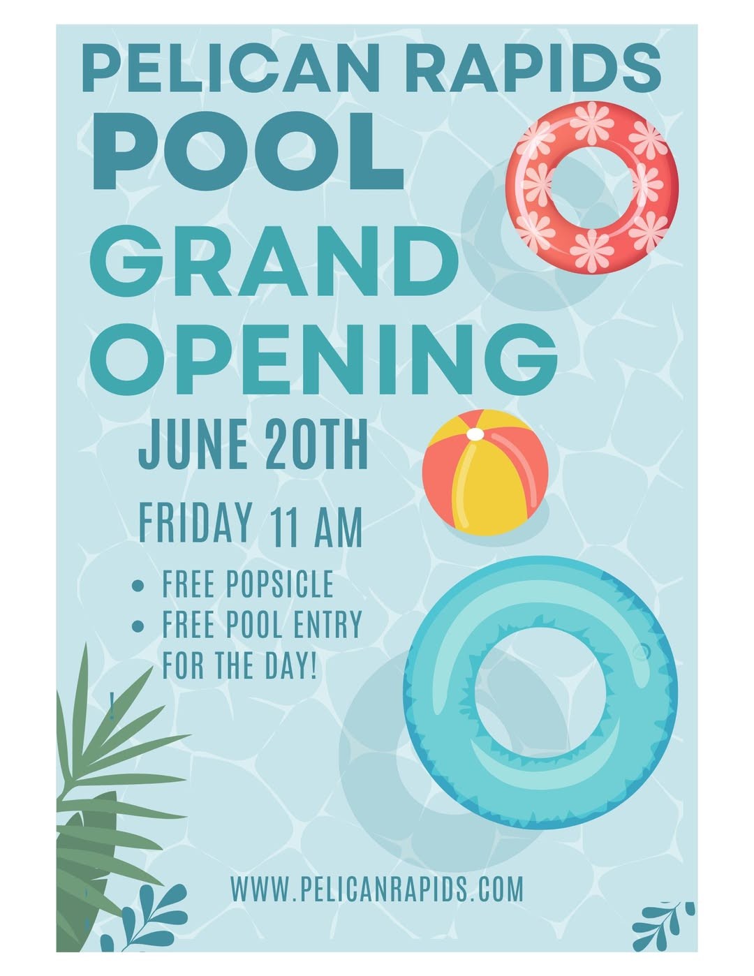 Pool Grand Opening – City of Pelican Rapids