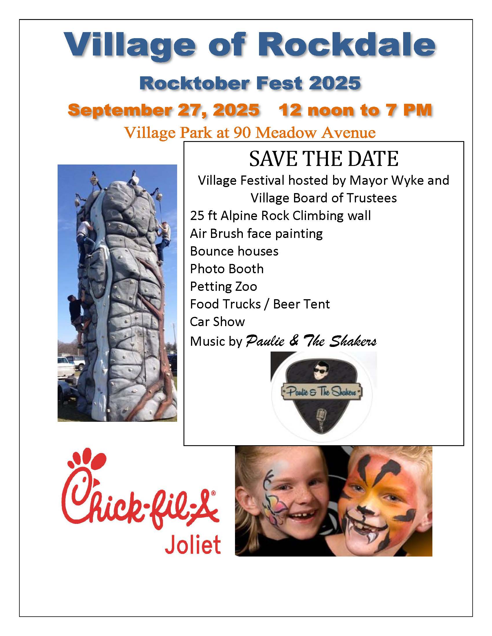 2025 Rocktober Fest Flier – Village of Rockdale