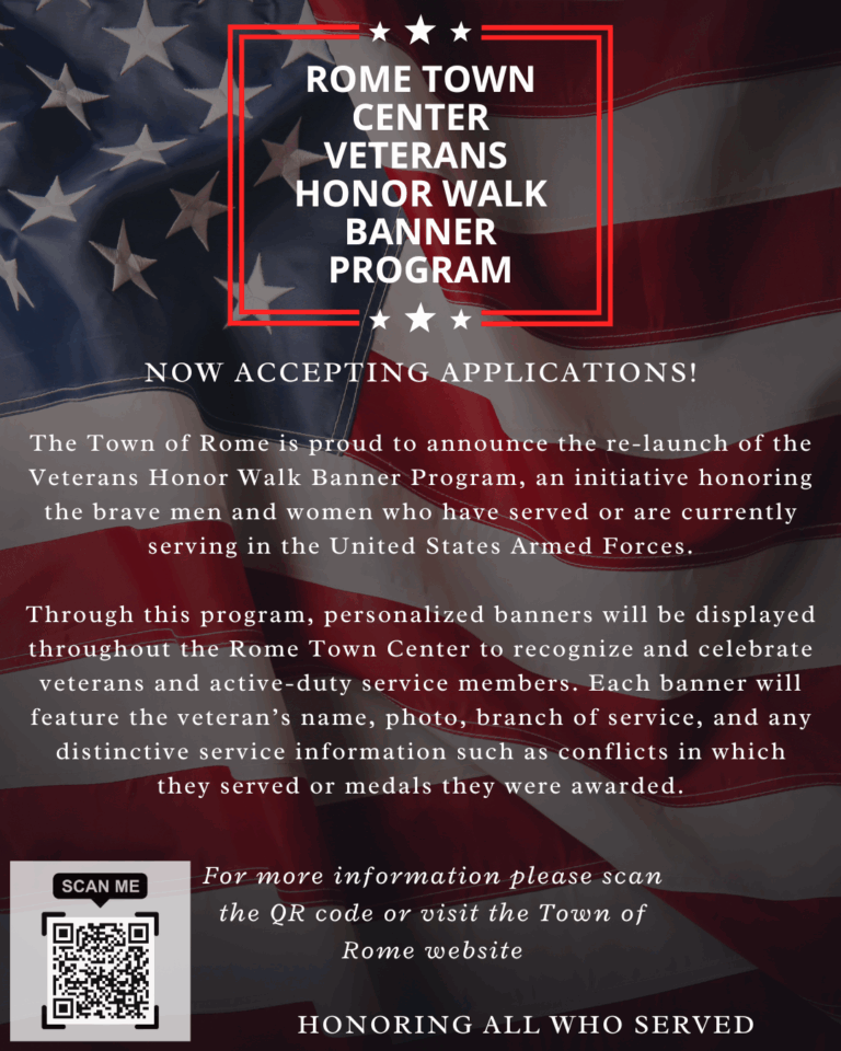 Veterans Honor Walk Banner Program – Town of Rome, Adams County, Wisconsin