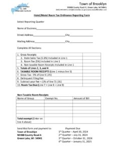 Room-Tax-Form-2024-fillable – Town of Brooklyn, Green Lake County ...