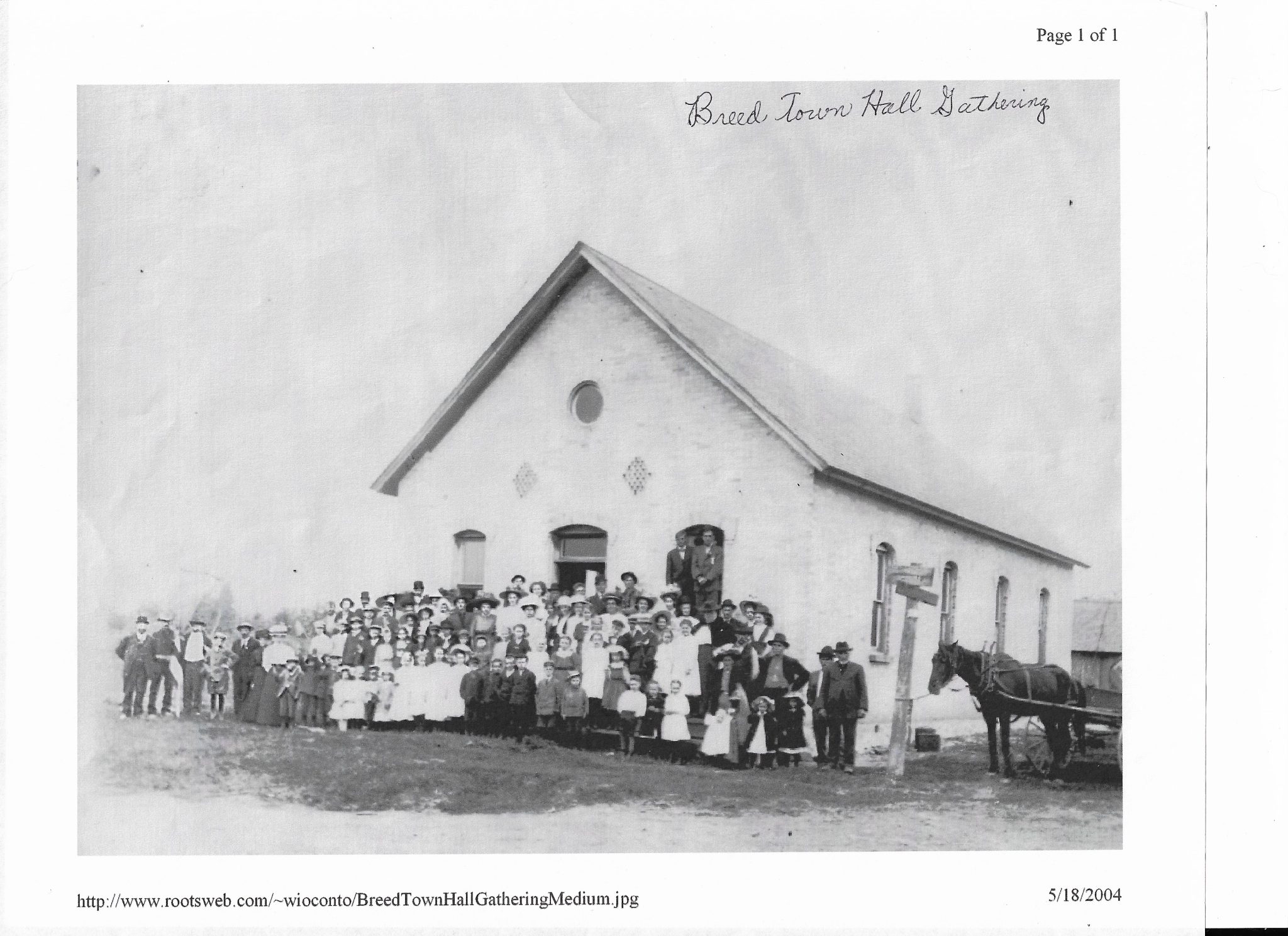 Town History – Town of Breed