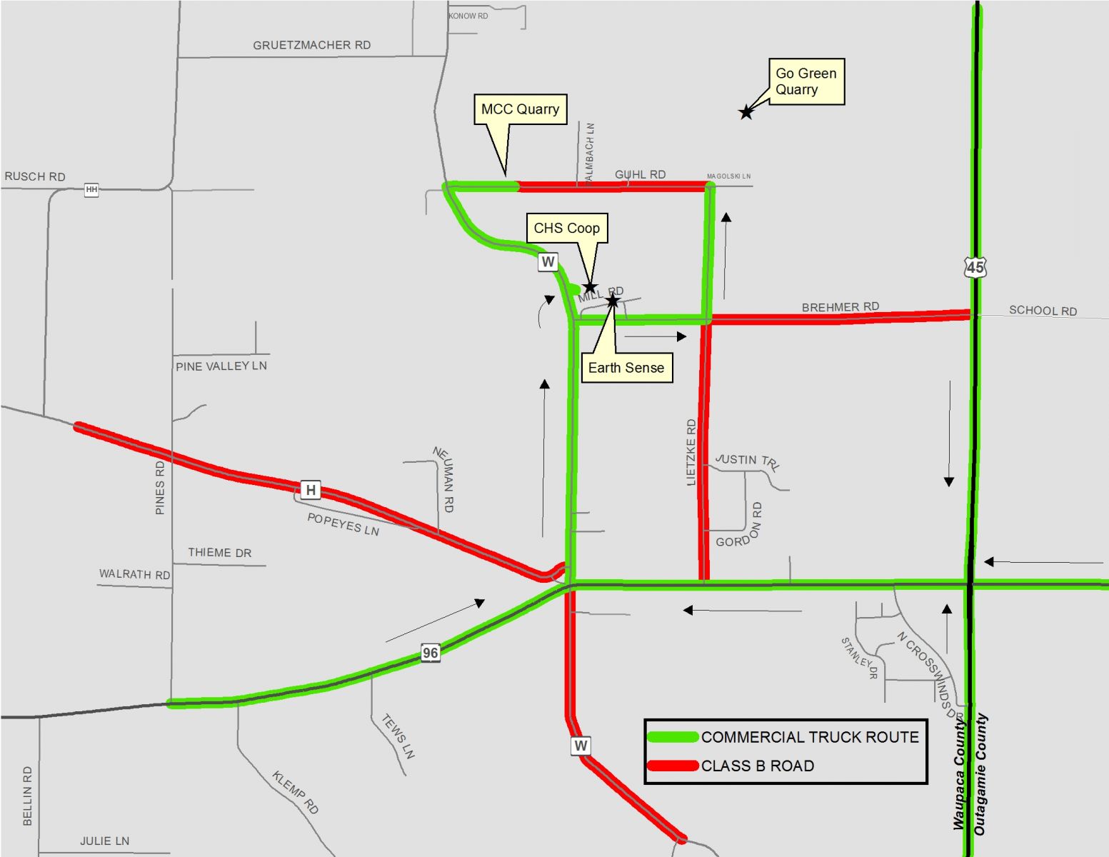 Truck Route – Town of Caledonia