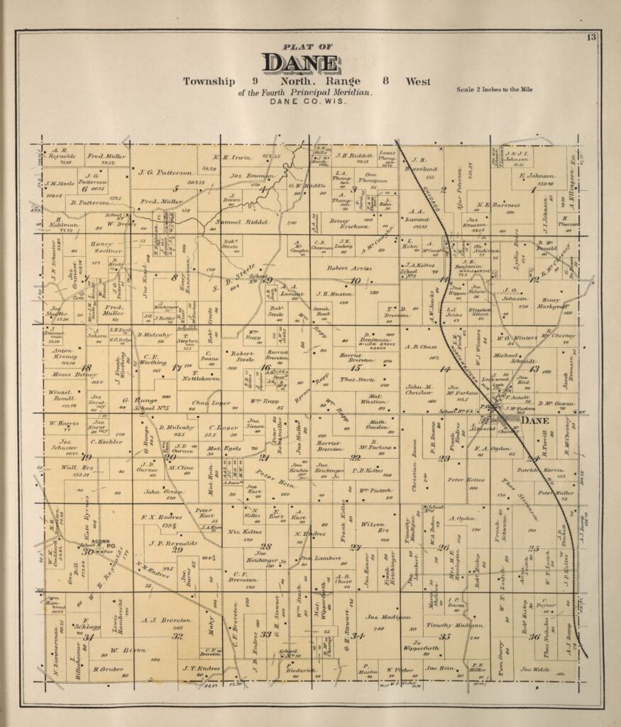 History - Town of Dane, Dane County, Wisconsin
