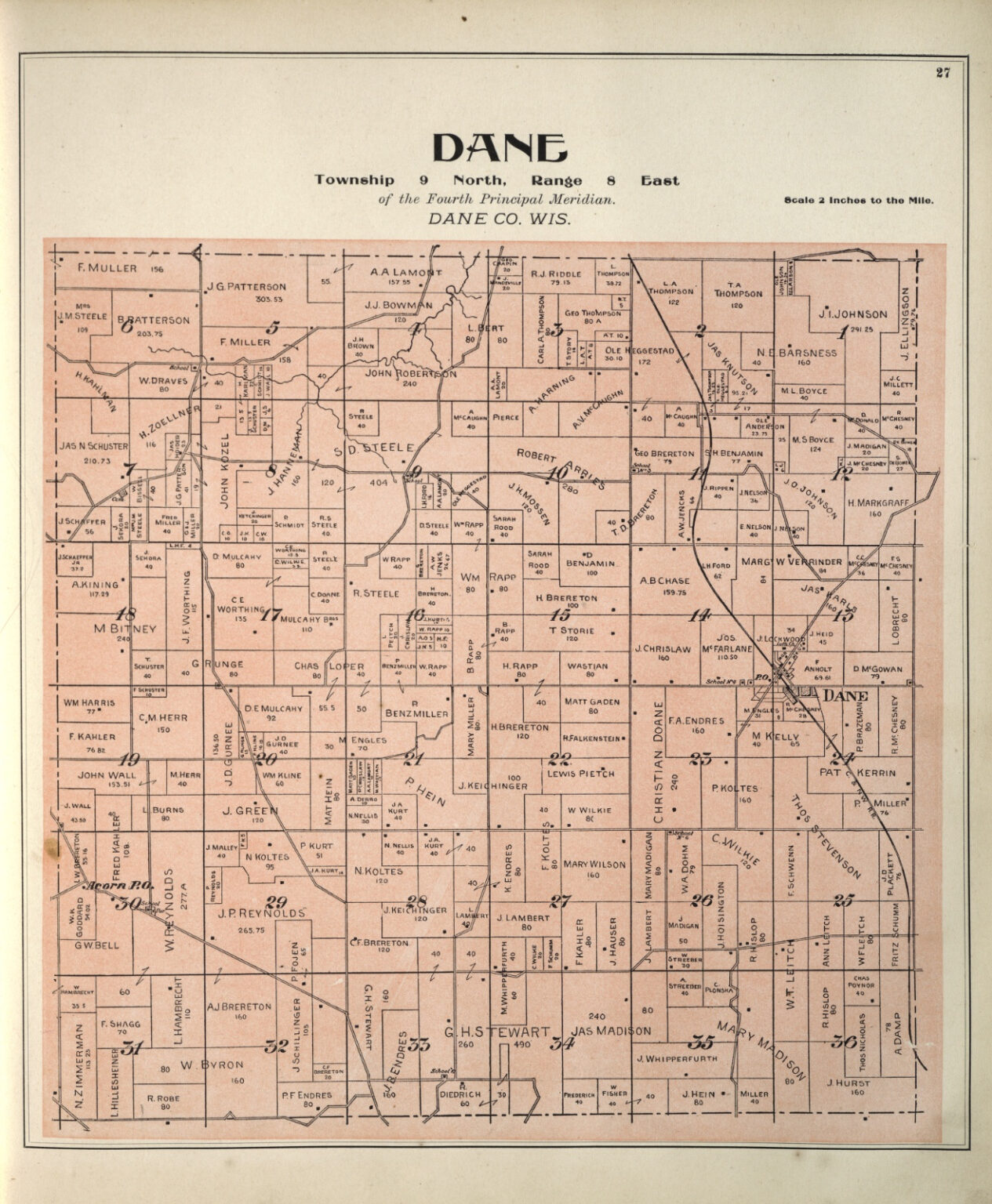 History - Town of Dane, Dane County, Wisconsin