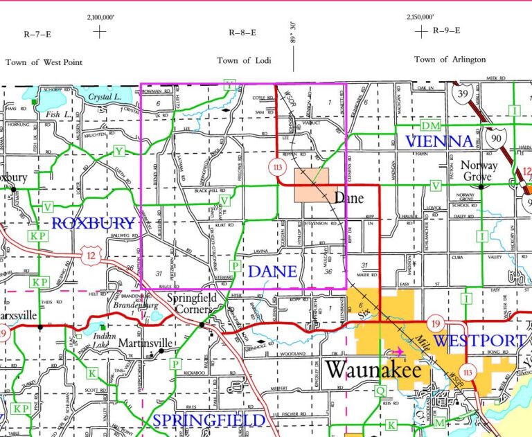 Current Town Maps - Town of Dane, Dane County, Wisconsin