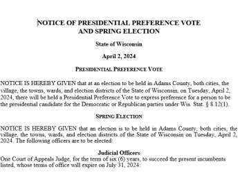 News & Notices – Town of Easton