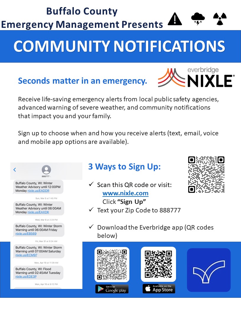 Nixle for Emergency Notifications – Town of Milton, Buffalo County ...