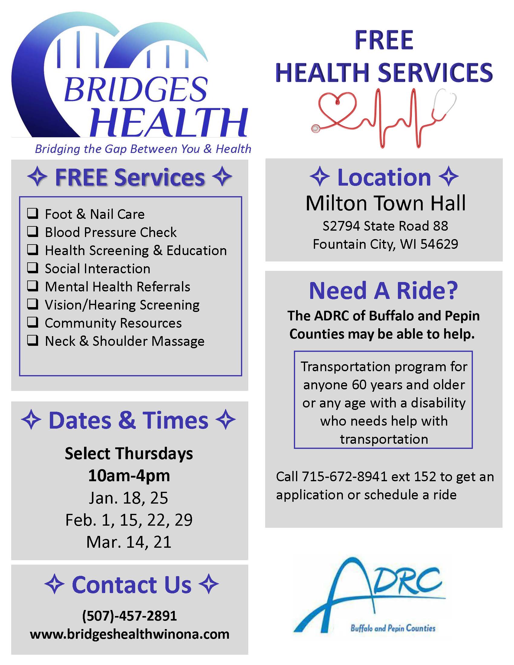 BH-Milton-Flyer-Spring-2024 – Town of Milton, Buffalo County, Wisconsin