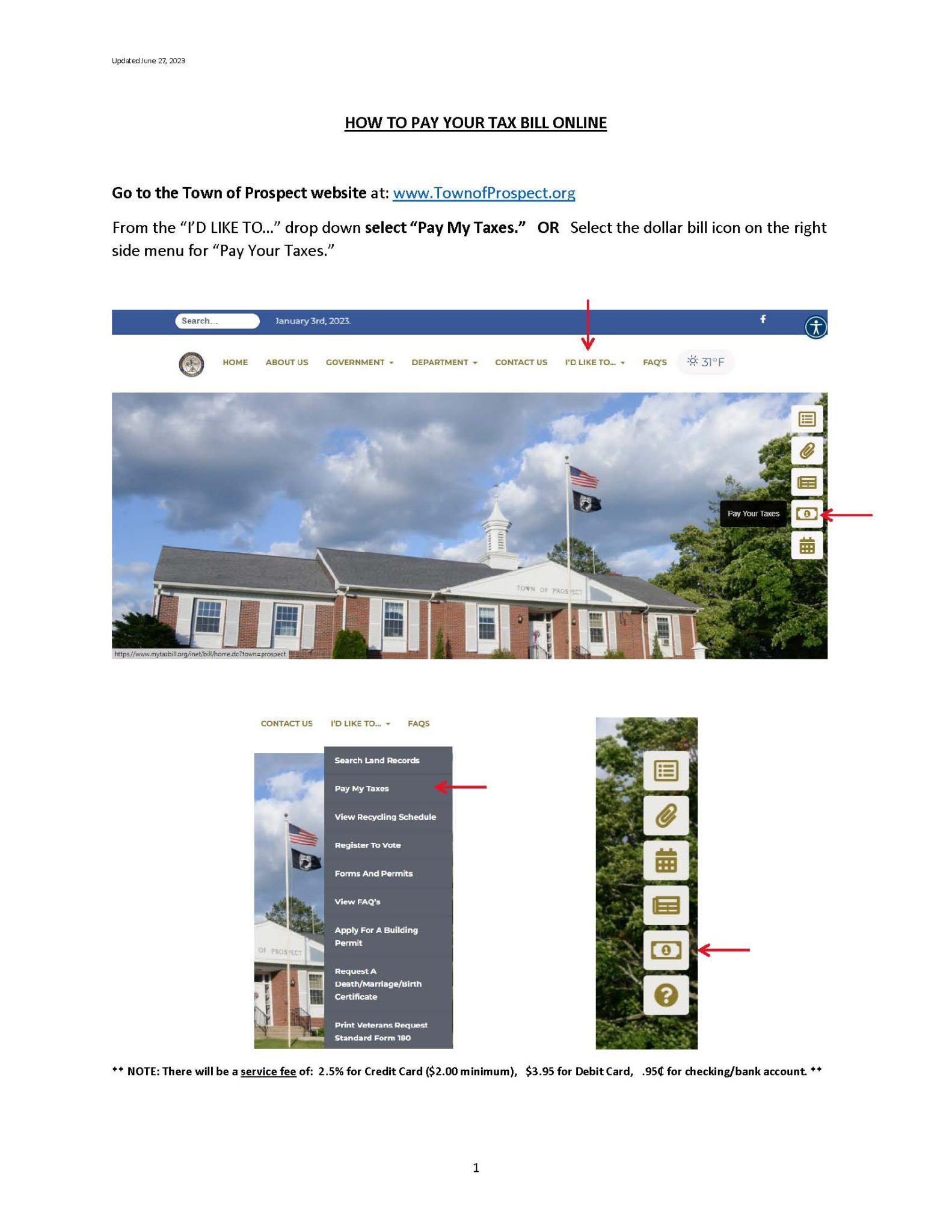 Tax FAQ - Town of Prospect