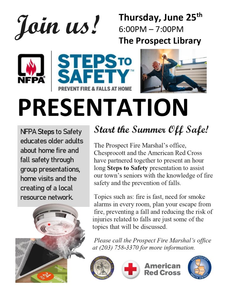 American Red Cross Steps to Safety Presentation at the Prospect Library ...