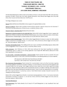 20231205_TownBoard_Minutes – Town of Star Prairie, St. Croix County ...