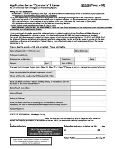 Operators-License-Application-2022-2 – Town of Utica, Winnebago County ...