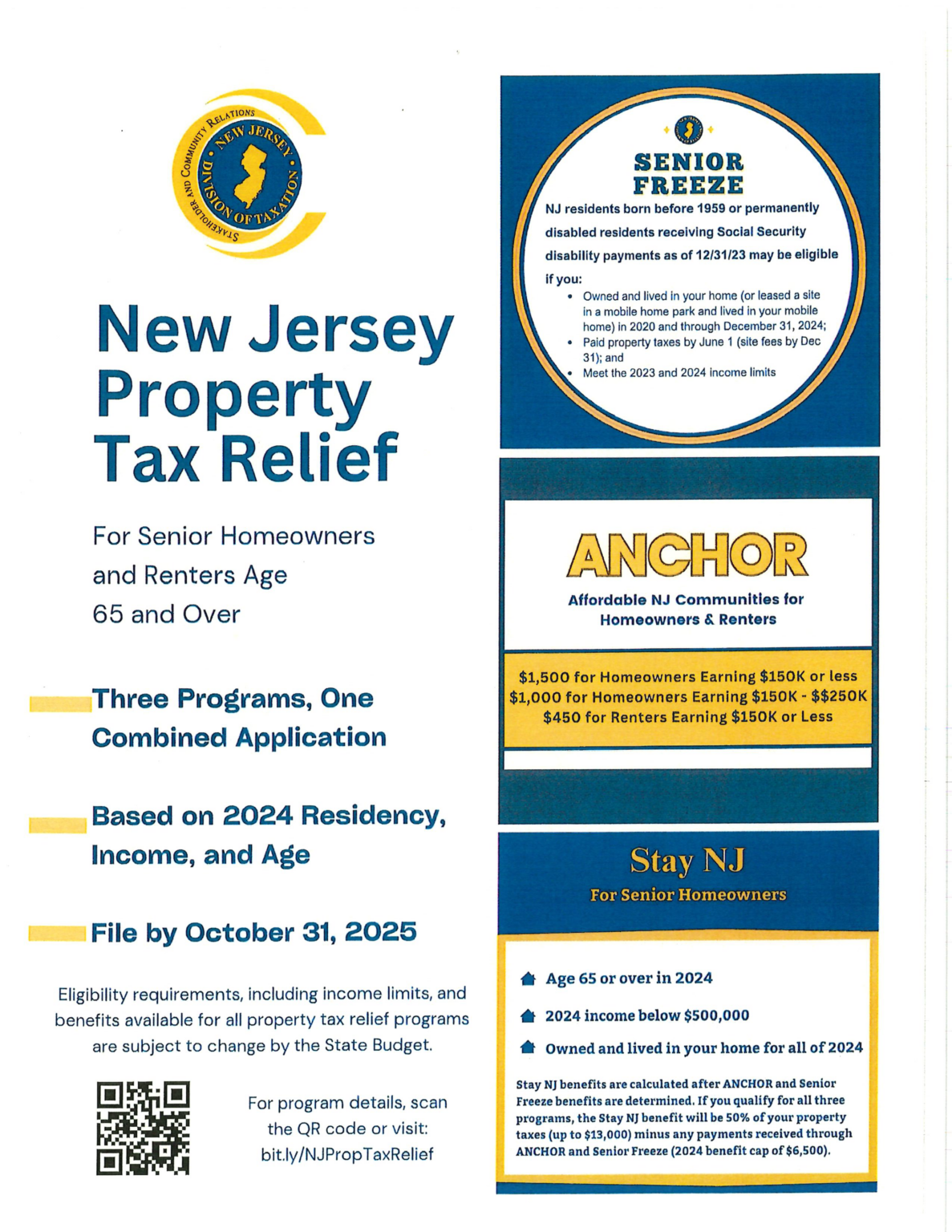 Property Tax Relief for Senior Homeowners – Township of Mount Holly