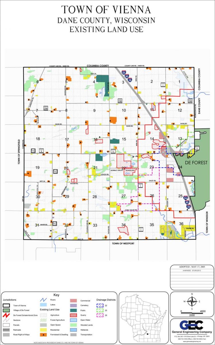 Maps – Town of Vienna, Dane County, Wisconsin