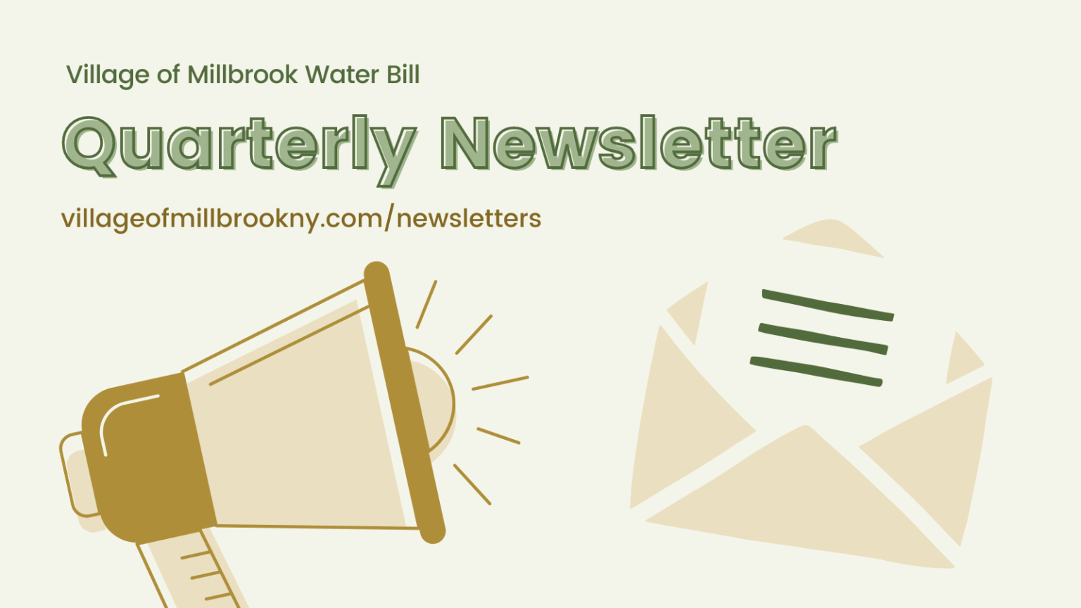Quarterly Newsletter: October 2025 - Village of Millbrook