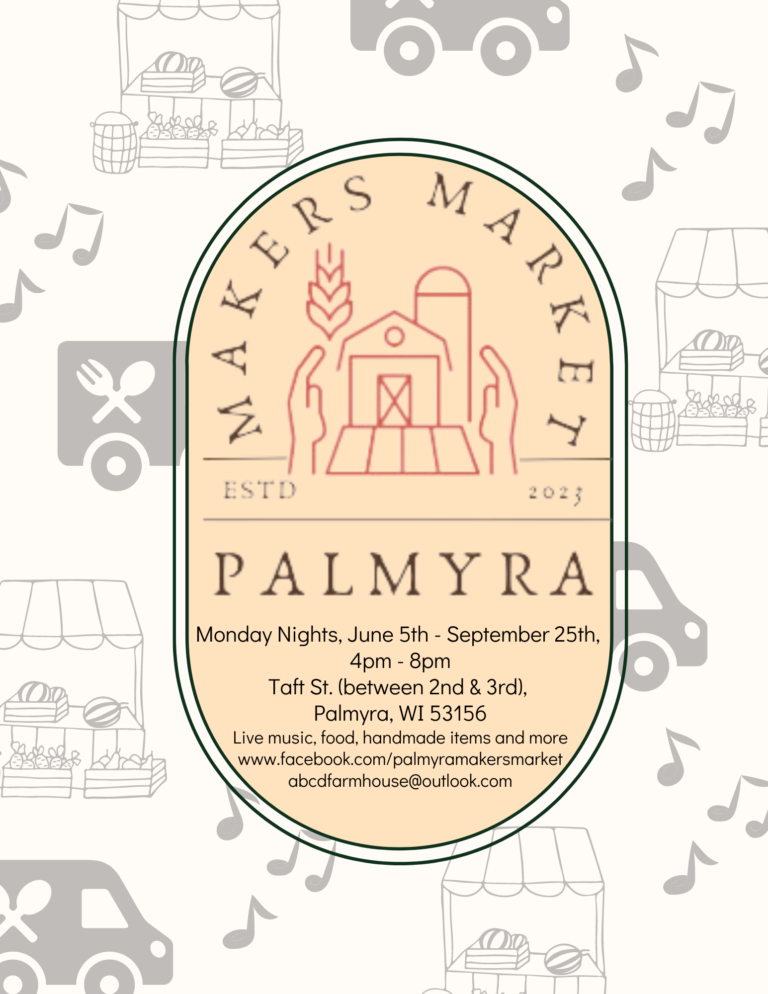 Upcoming Events – Village of Palmyra, Jefferson County, WI