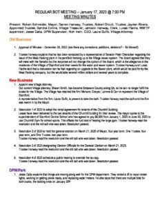 January-17-2023-BOT-Meeting-Minutes – Village of Stamford, Delaware ...