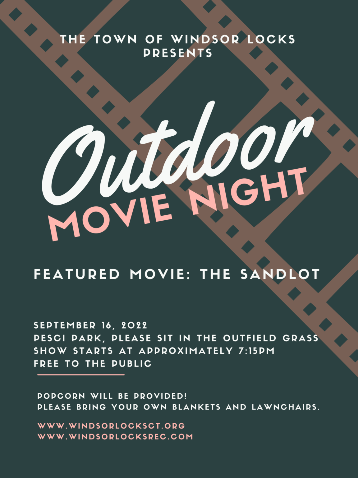 Outdoor Movie Night September 16 @Pesci Park, featured movie: The ...