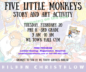 Five Little Monkeys Story and Art Activity – Town of Windsor Locks ...